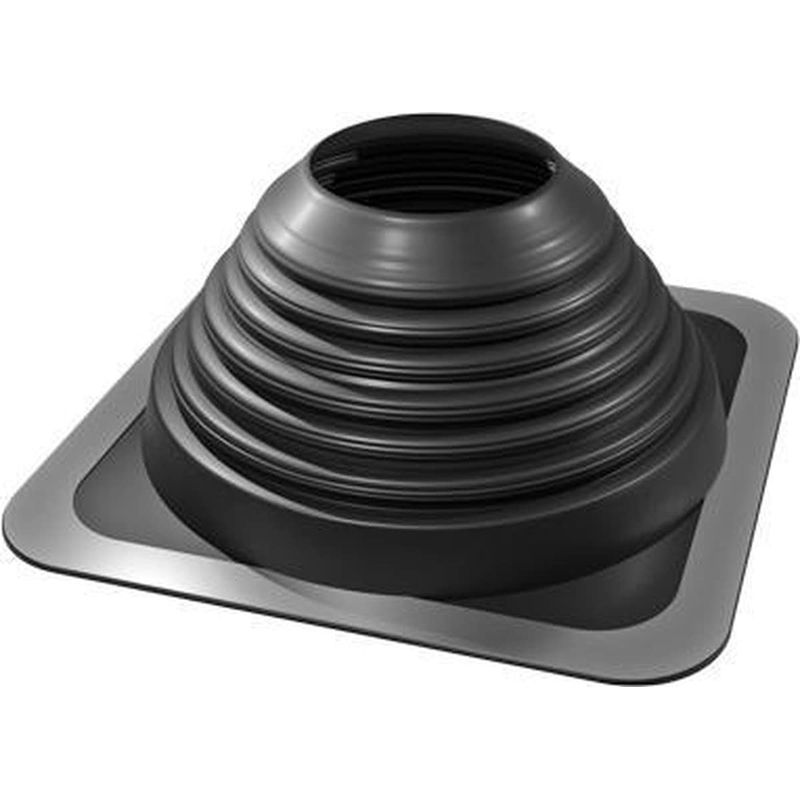 DEKTITE #4(DFE104B) SQUARE BLACK EPDM Flexible Pipe Flashing, Roof Jack ...
