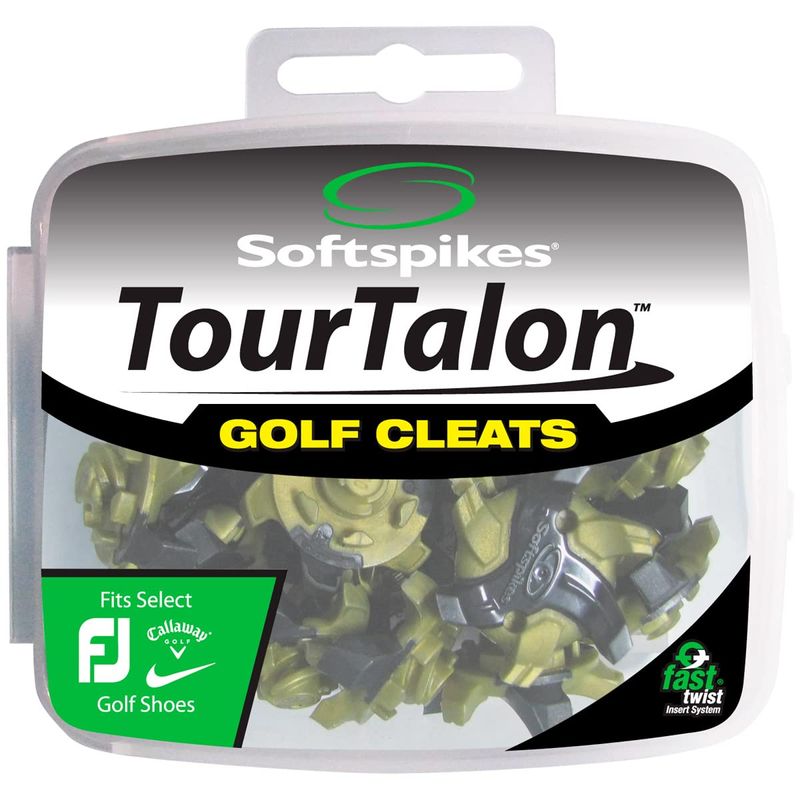 Soft Spike Golf Shoe Accessories Tour Talon FTS 18P BK/GD, Black ...