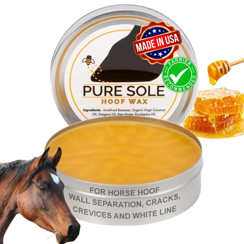 Pure Sole Hoof Wax | Hoof Crack Filler - Hoof Putty Wax That Helps Heal ...