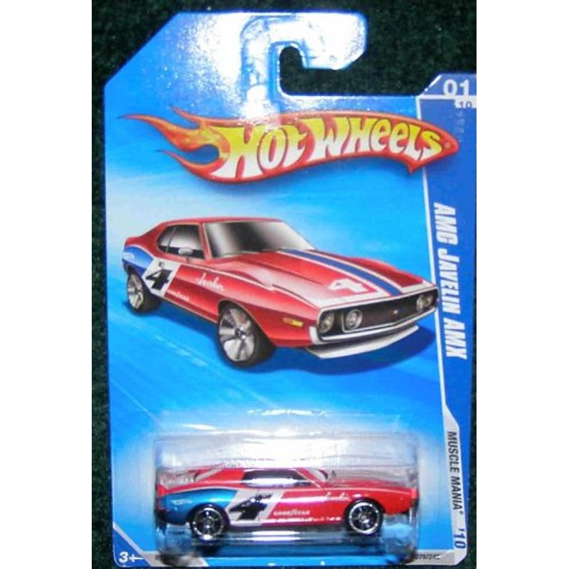 HOT WHEELS 2010 MUSCLE MANIA 01/10 RED AMC JAVELIN AMX - Online ...