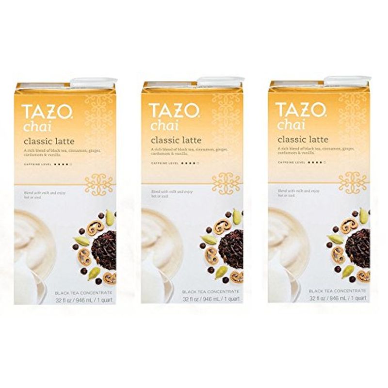 Tazo Chai Tea Latte Concentrate, 32 Fl Oz (Pack of 3) - Online ...