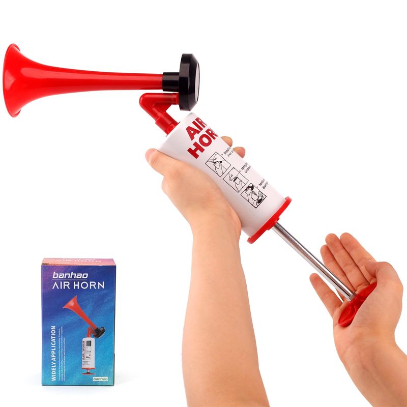 Handheld Air Horn, BANHAO Aluminum Loud Noise Maker Safety Boat Car ...