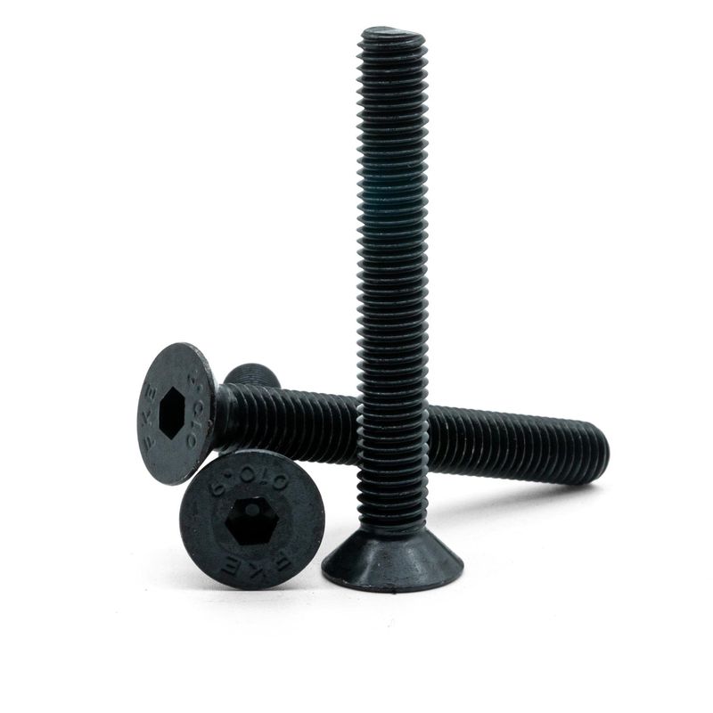 Hippo Hardware M6 (6mm X 55mm) Black Socket Countersunk Screw Self ...