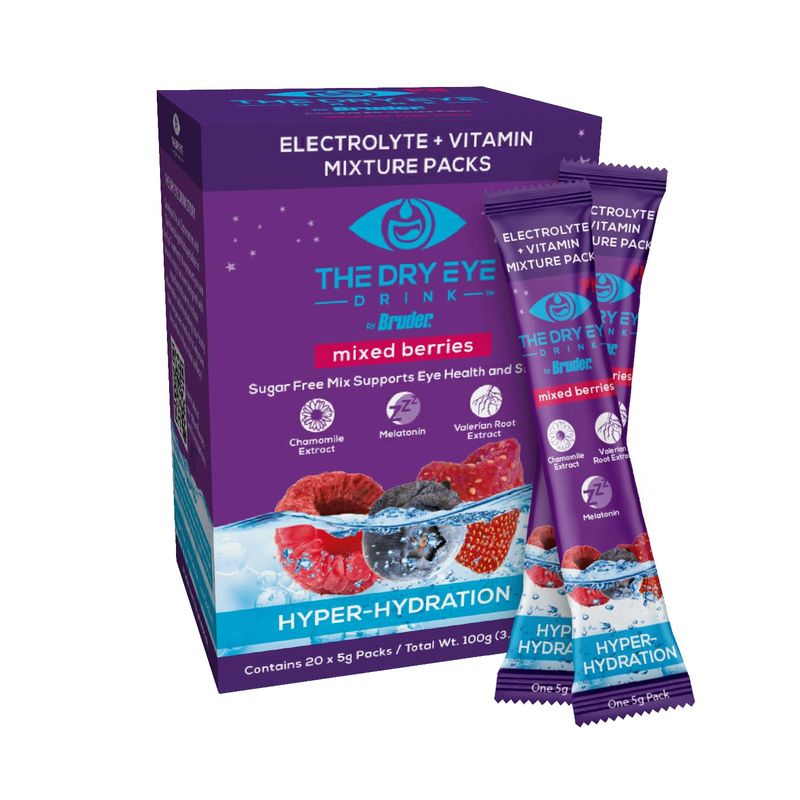 The Dry Eye Drink PM Night Time Mixed Berry Flavor l Ultimate Hydration ...