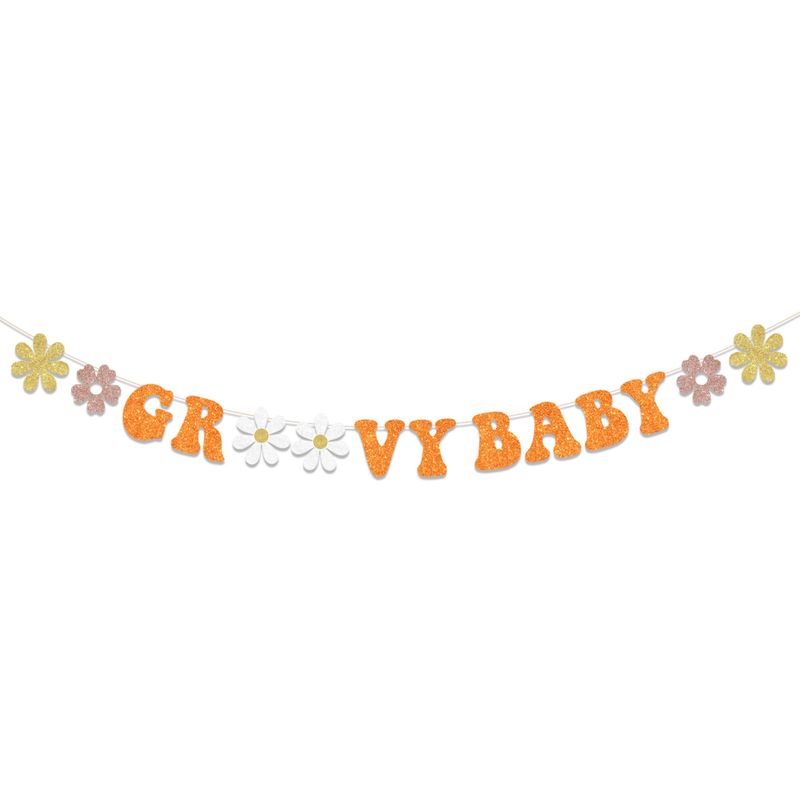 Groovy Baby Shower Decorations, Groovy Baby Banner, Groovy Retro Hippie ...