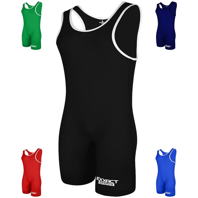 Exxact Sports Plain Wrestling Singlet, Powerlifting Singlet Youth ...