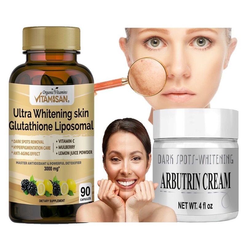 Skin NAC Glutathione spot remover bleaching acne whitening scar pill ...