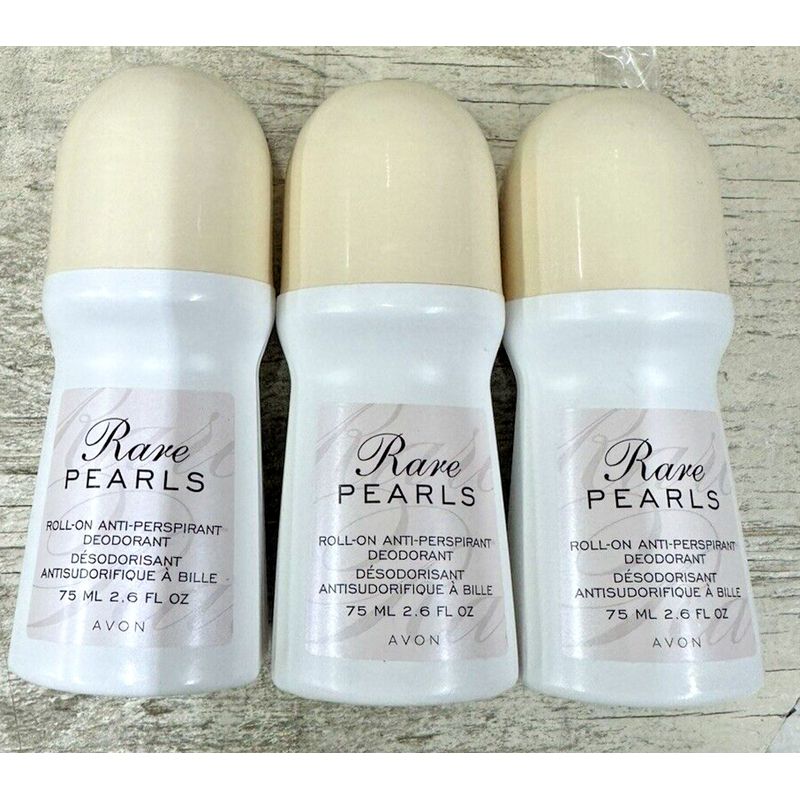 Womens Avon Rare Pearls Deodorant Antiperspirant 2.6 fl.oz 75ml Set of ...