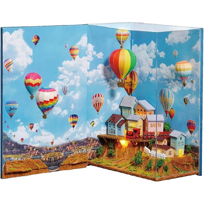 moin moin 2307dh398 Dollhouse DIY Kit, Miniature Set, Book Shape, Paper ...