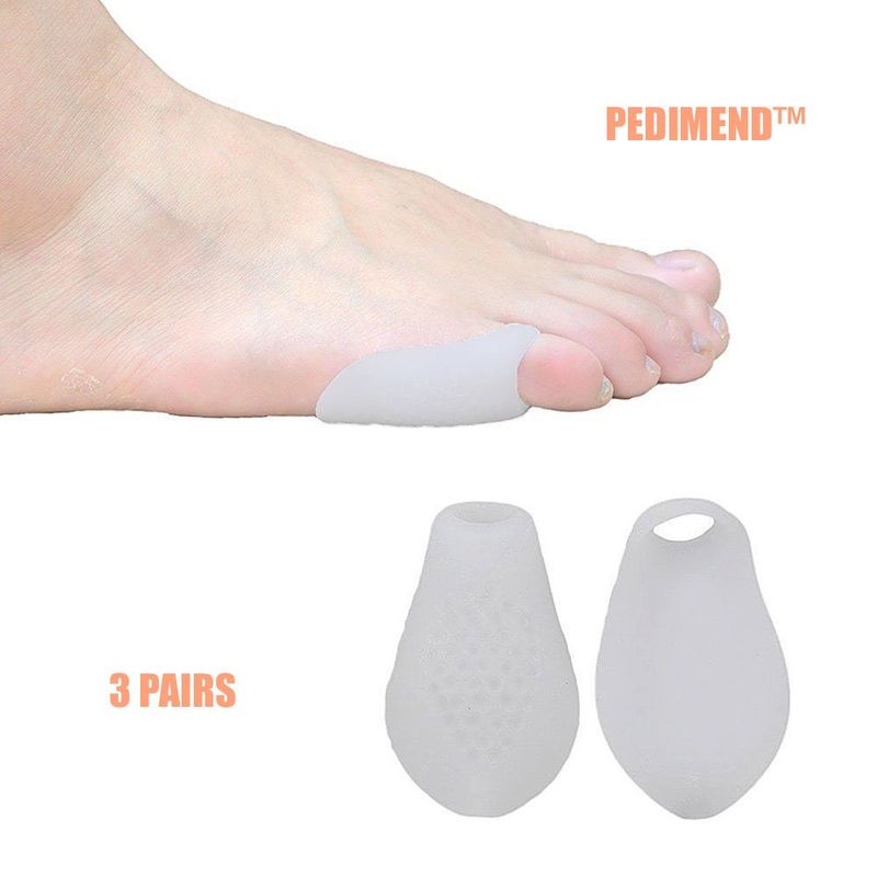 Pedimend™ 3 Pairs Small Toe Gel Separators | Little Toe Bunion Cover ...