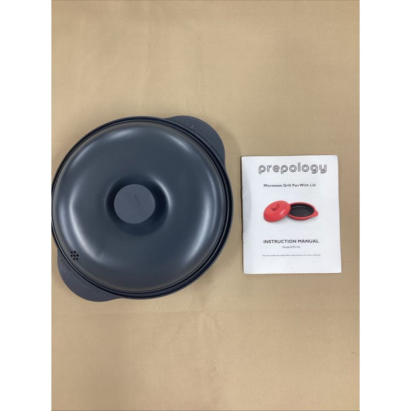 Prepology Microwave Grill With Lid Color Cracked Pepper - Online ...