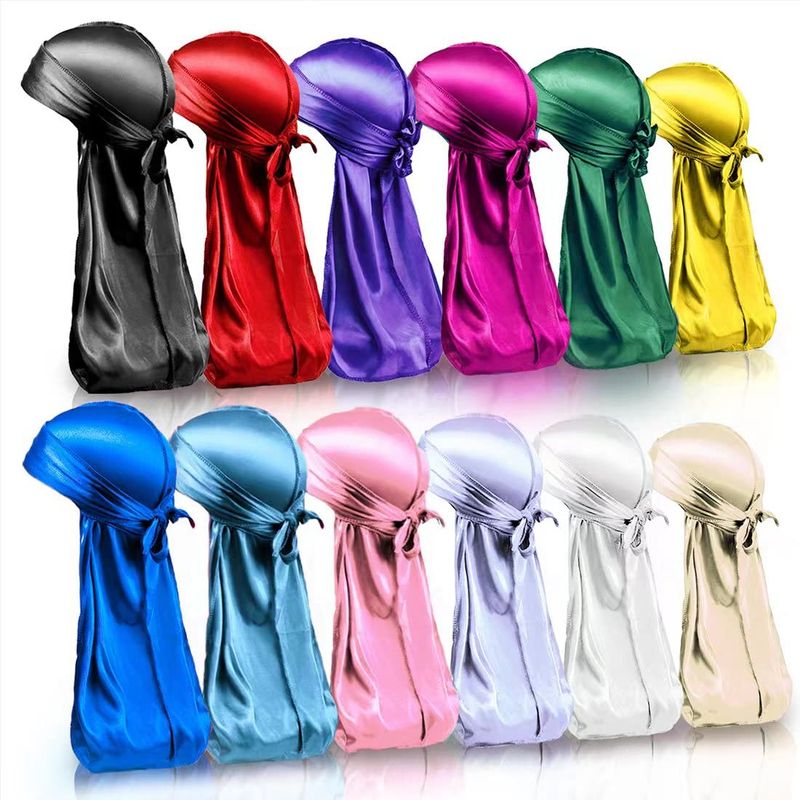 BIGEDDIE 12Pcs Durag Pack, Durags for Men Silky, Silk Durag for Men ...