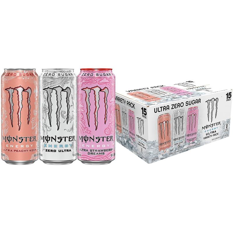 Monster Energy Ultra Variety Pack Zero Ultra Ultra Peachy Keen Ultra ...