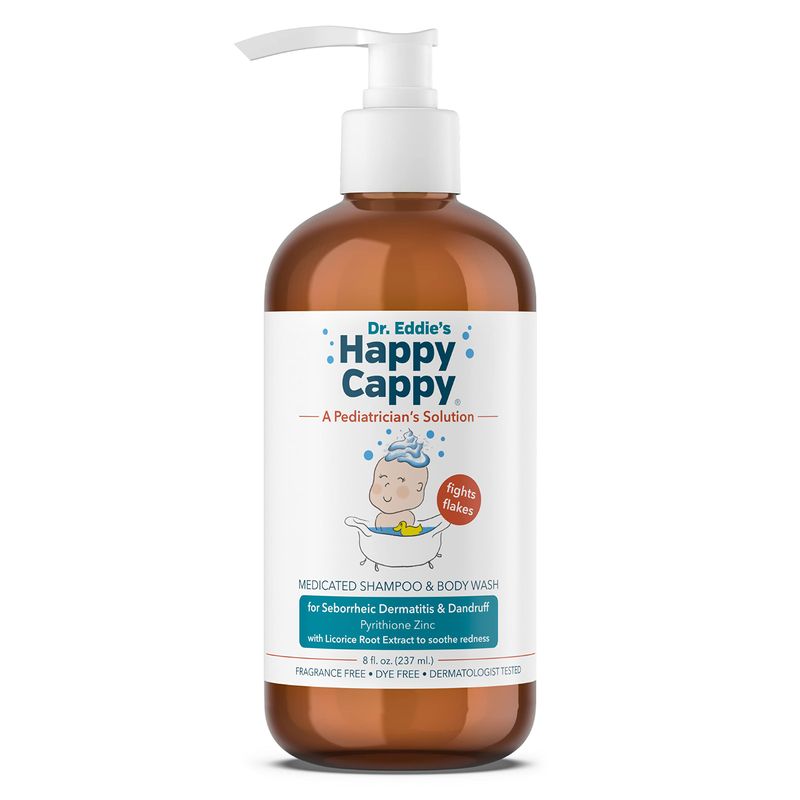 Happy Cappy Dr. Eddie’s Medicated Shampoo and Body Wash- Baby Dandruff ...
