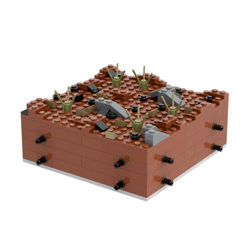 MOOXI WW2 Battlefield Ground Military Building Block Set(143PCS).WW2 ...