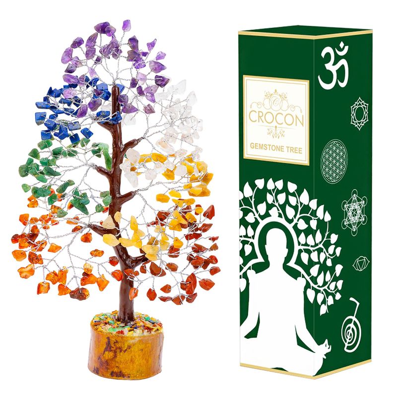 7 Chakra Tree of Life - Crystal Tree for Positive Energy, Feng Shui ...