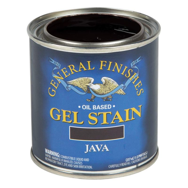 General Finishes Oil Base Gel Stain, 1/2 Pint, Java - Online ...