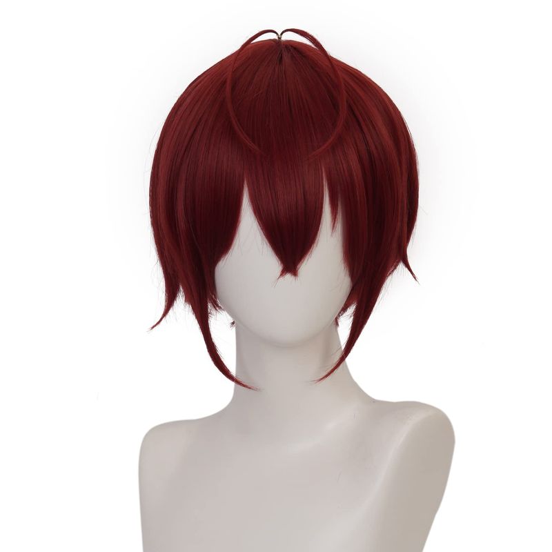 Red Anime Ensemble Stars Riddle Cosplay Wig with Long Hair hair Heat ...