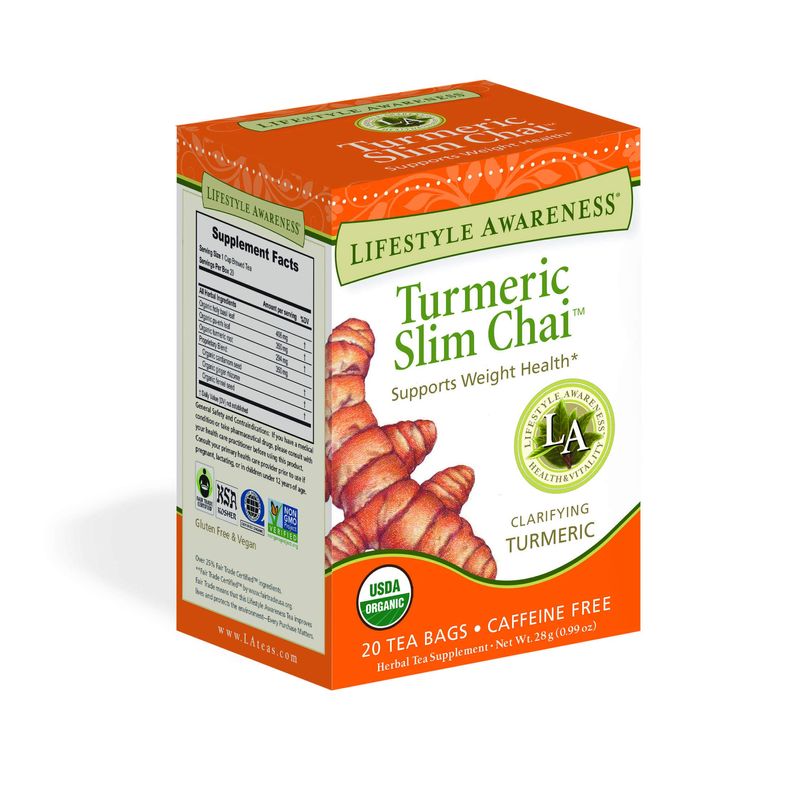 Lifestyle Awareness Turmeric Slim Chai, 20 Tea Bags - Online ...