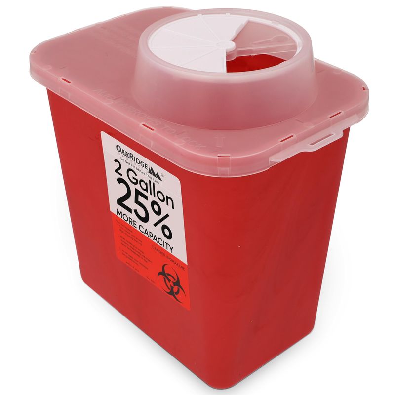 Oakridge Products Large Sharps Container for Home Use and Professional ...