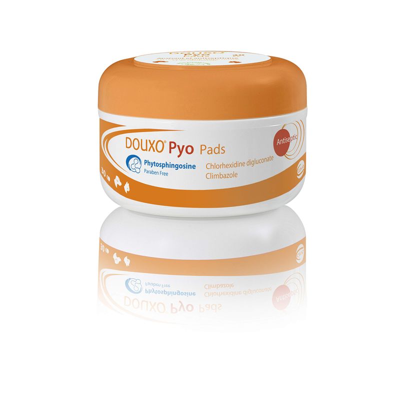 Douxo Pyo, vet recommended antibacterial/antifungal dog/cat skin wipes ...
