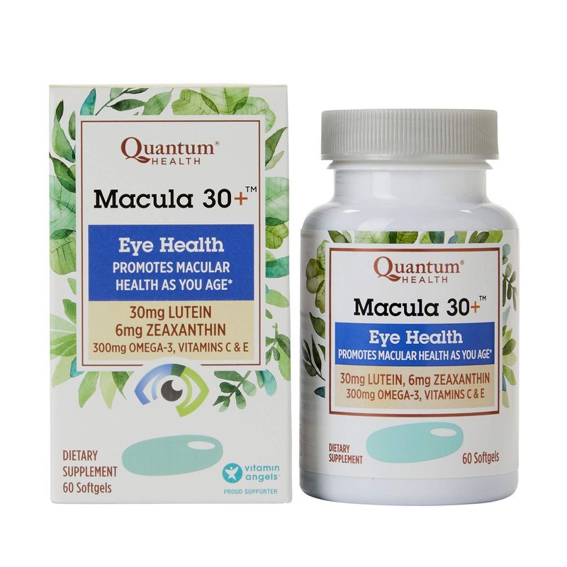 Quantum Health Macula 30+ Eye Care Supplement Promotes Macular ...