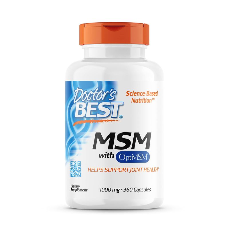 Doctors BEST MSM, Supports Hair, Skin, Nails, & Joints, Non-GMO, Gluten ...