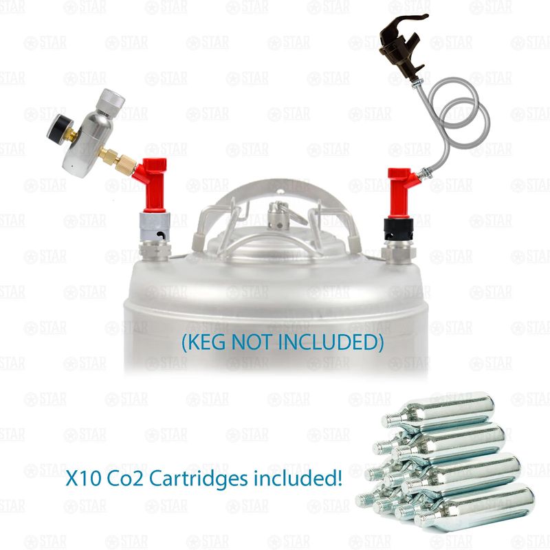 Pin Lock Corny Keg Portable Beer Dispensing Kit Mini CO2 Regulator ...