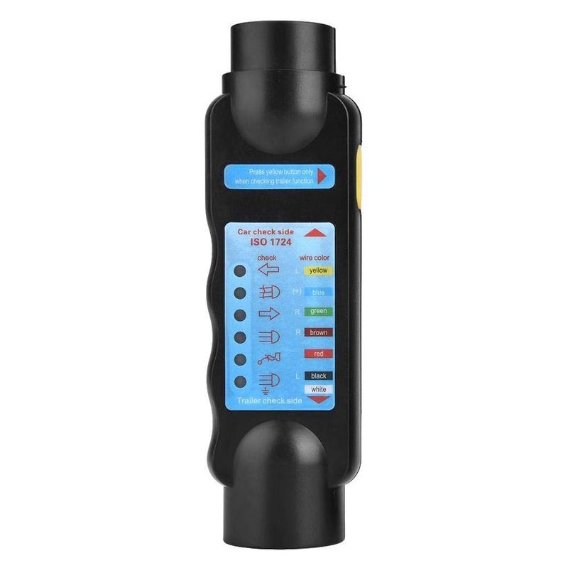 Tiardey 7-pin Trailer Tester Tool,7 Pin Trailer Lights Tester 12V ...