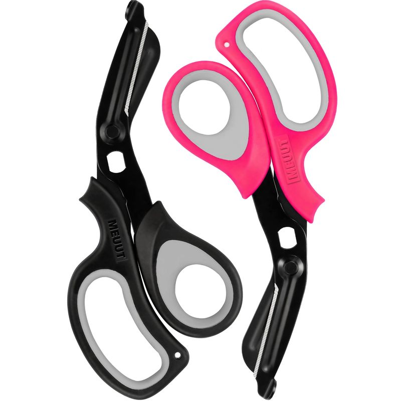 MEUUT 2 Pack Medical Scissors Trauma Shears -8 inch Patented Bandage ...