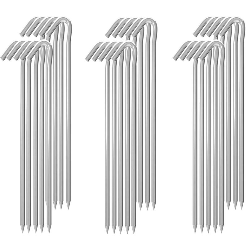 MySit 9" Tent Stakes Inflatable Stake 30 Pack, Heavy Duty Galvanized ...