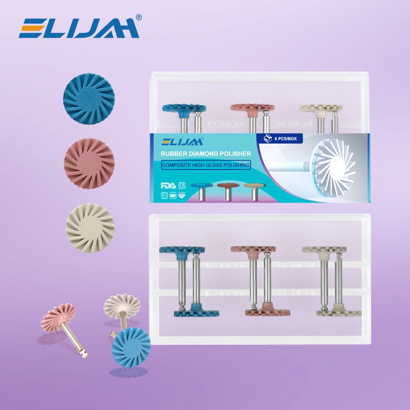 Dental Composite Polishing Kit Diamond System RA Rubber Wheel Polisher ...