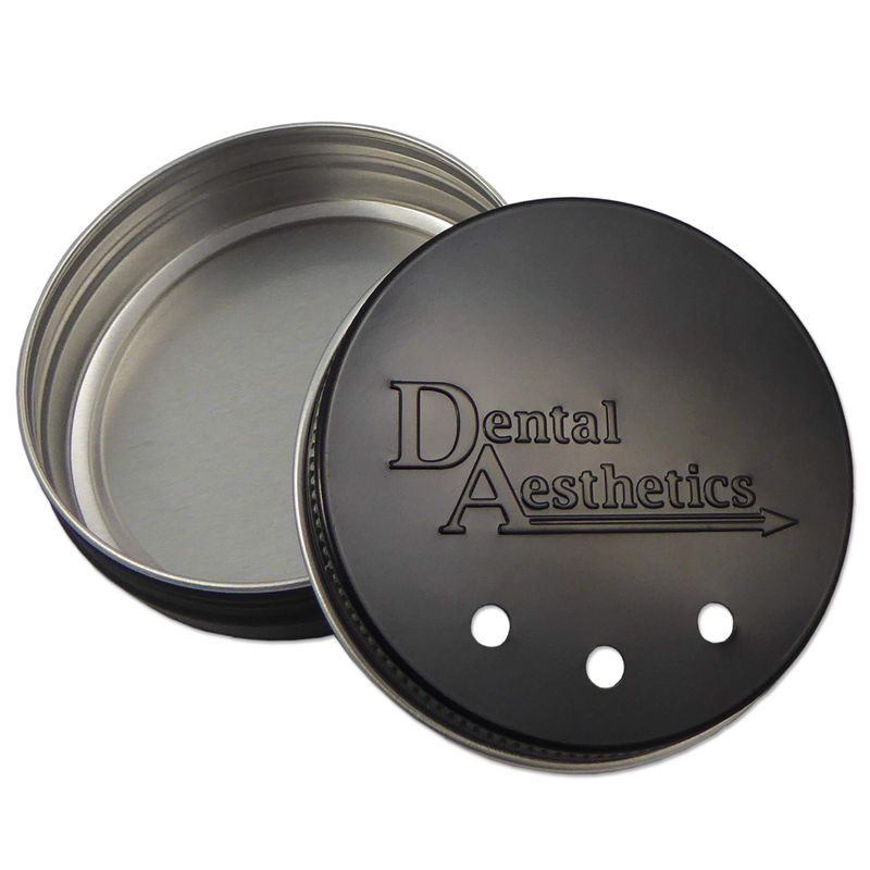 1 x Metal Retainer Case ~ Black or Silver Box for Gumshields & Dental ...