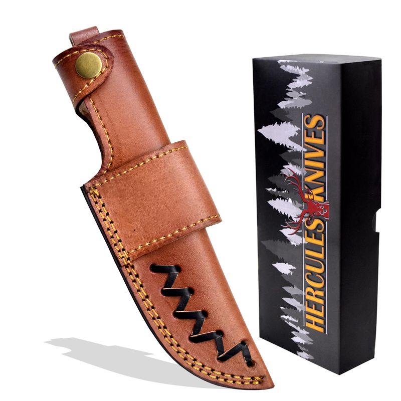 Hercules Knives Custom Leather Sheath Tooled Leather Sheath/Hunting ...