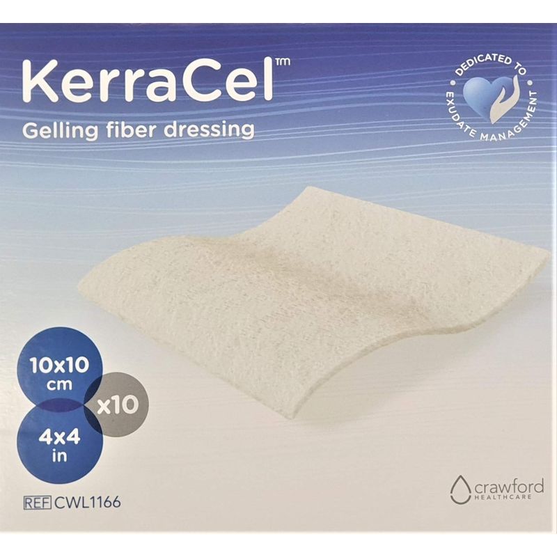KerraCel Gelling Fiber Dressing (Non-Adhesive) 10cm x 10cm 10s ...
