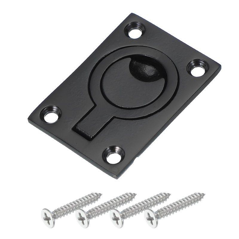 PATIKIL 2-1/2"-1-3/4" Flush Pull Ring Handles, 316 Stainless Steel ...