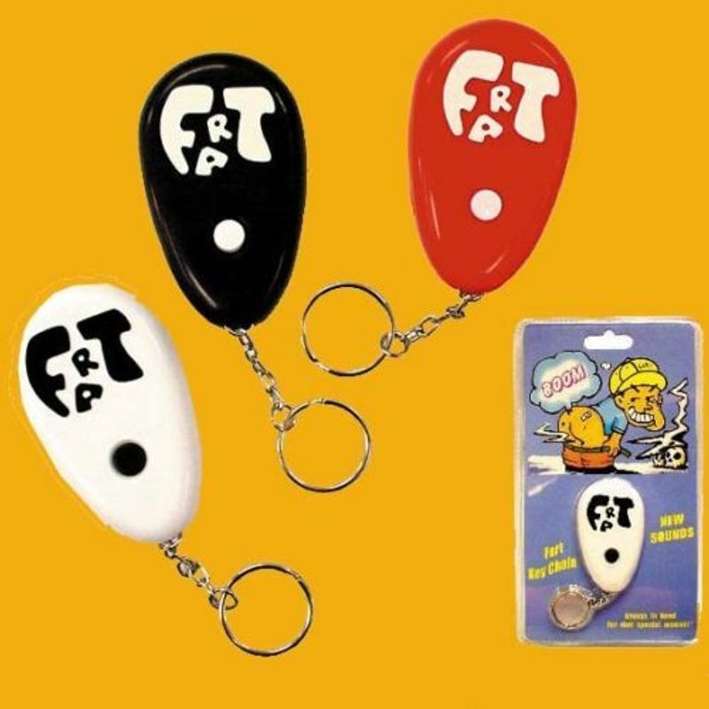 new FARTING SOUND KEYCHAIN fart noise pranks gag machine novelty key ...