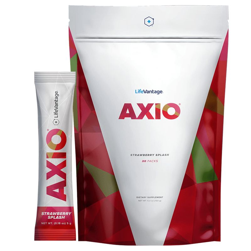 AXIO Regular Energy Drink Powder, Strawberry Splash, 30 Packets ...