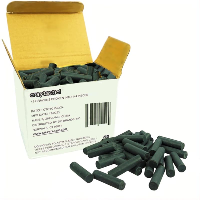 Bulk Unwrapped Crayons Pieces (Gray) - Box of 144 Pieces = 48 Full Size ...