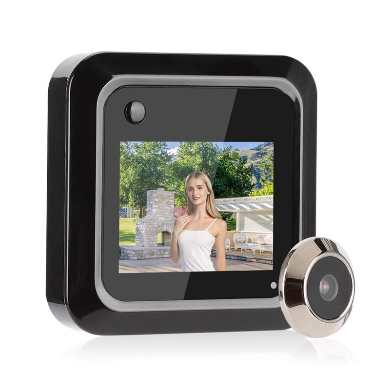 Door Peephole Camera, 145° Wide-Angle Security Door Camera, Smart Entry ...