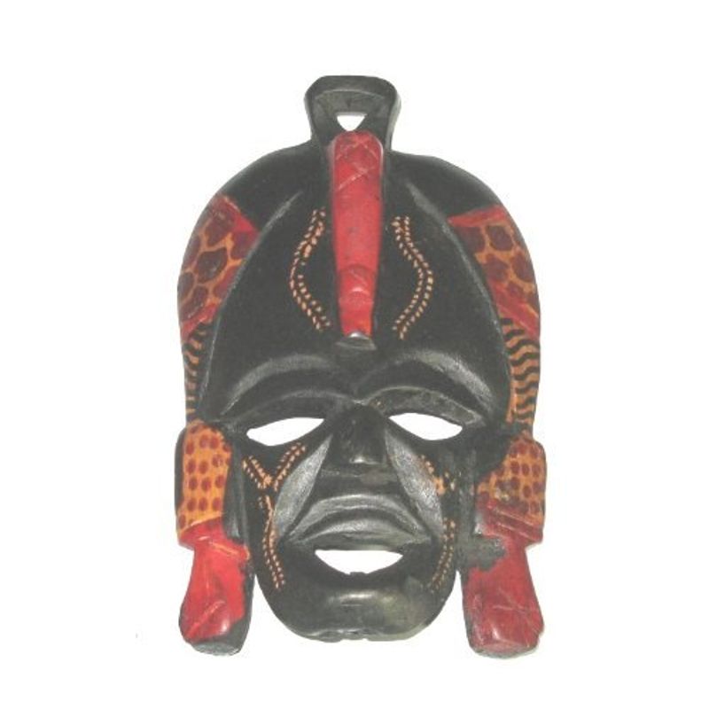 African Mask Traditional Kenya 5" / 12cm Wooden Mask Fair Trade ...