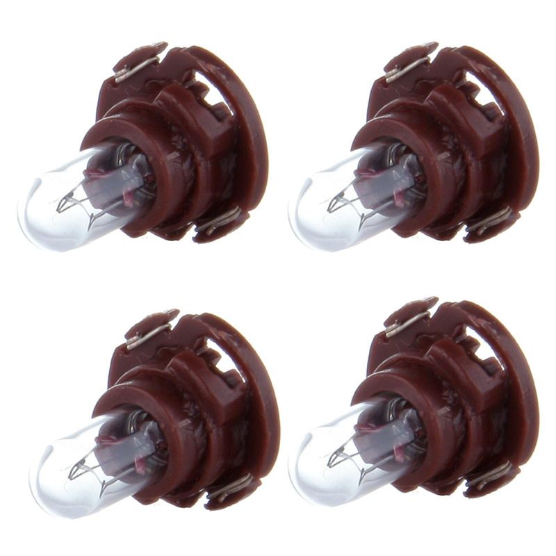 cciyu 4 Pack Neo Wedge Halogen Instrument Dash A/C Light Bulbs 12V (T5 ...