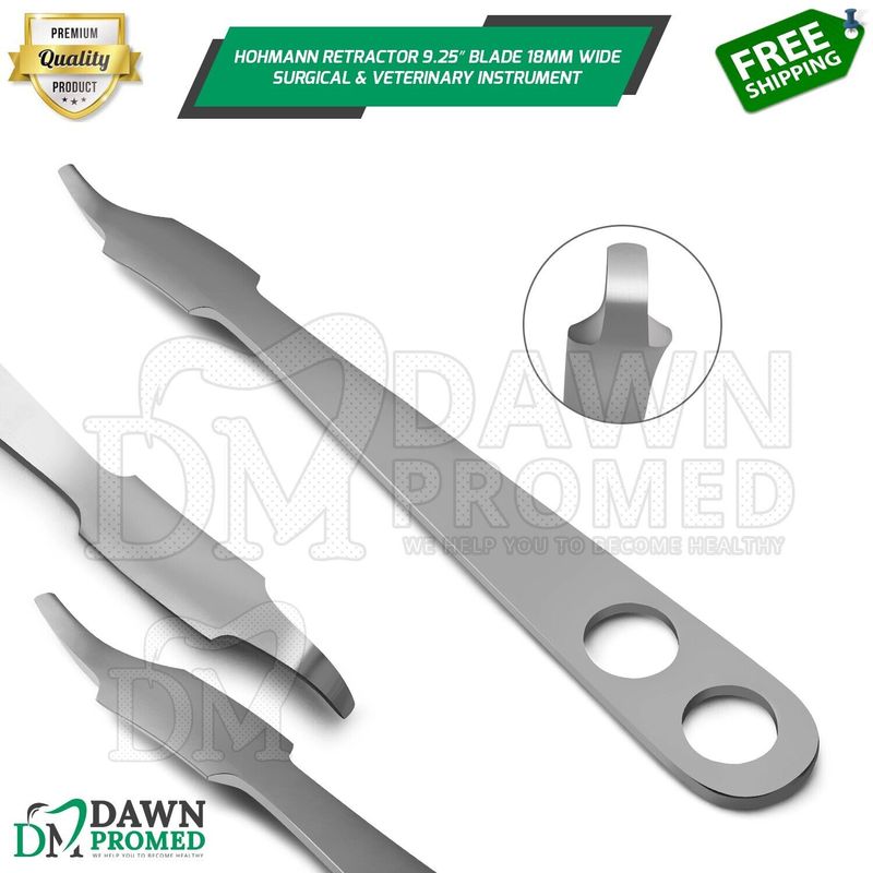Hohmann Retractor 9.25″ Blade 18mm Wide Surgical & Veterinary Inst ...