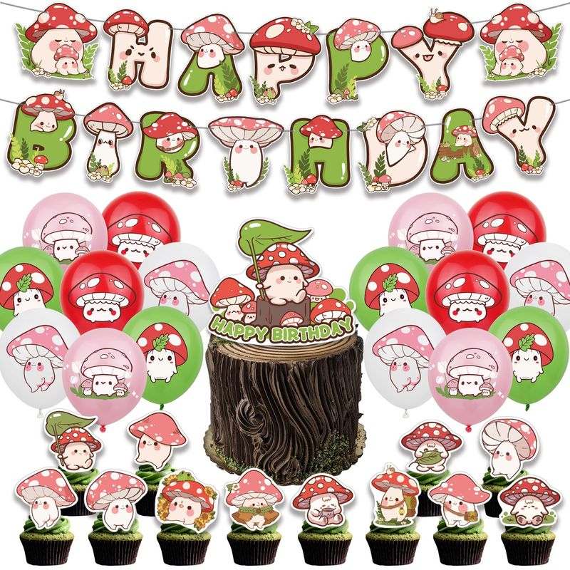Mushroom Birthday Party Decorations, Birthday Party Supplies for ...