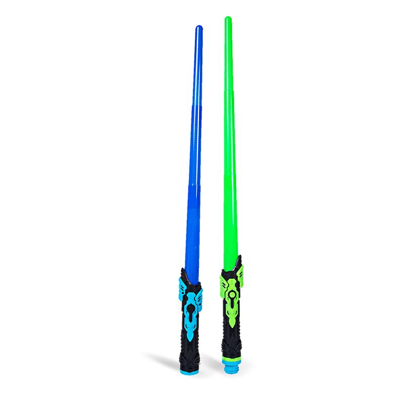 Boley Light Swords - 2 PK Blue & Green Light-Up Plastic Kids Toy Sword ...