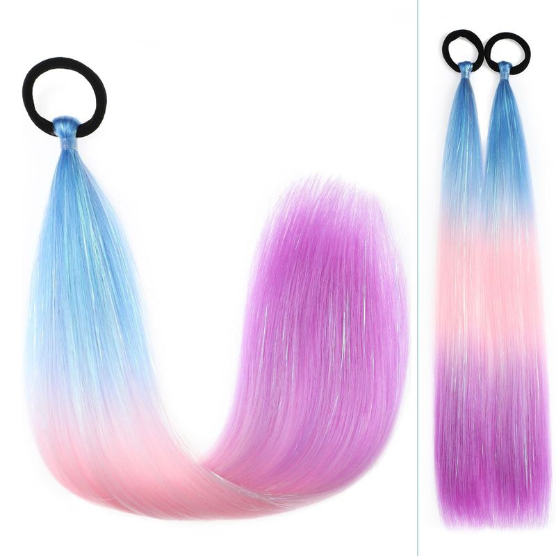 Ponytail Extension, 20 inch Colored Hair Extensions For Kids Ponytail ...