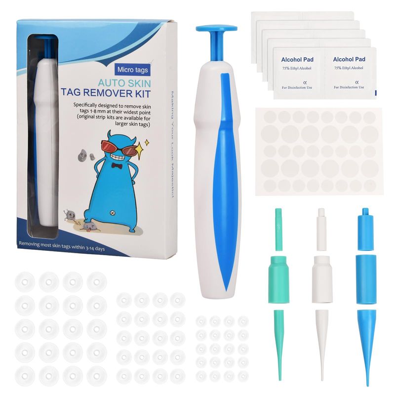 Skin Tag Remover Pen 3 in 1, 1mm to 8mm Skin Tag Removal Kit, Safe and ...