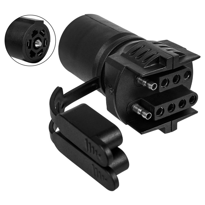 FajerminArt Trailer Light Adapter,Trailer Plug Adapter 7 Pin to 4 Pin/5 ...