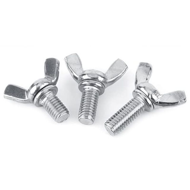 M12 Butterfly Wing Screws Thumb Screws Wing Bolts Steel (Pack of 2 ...