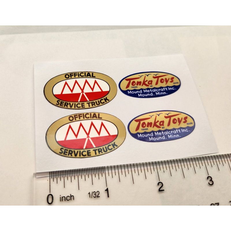 Tonka Official Service Truck Stickers For Vintage Tonka Wrecker, 1947 ...